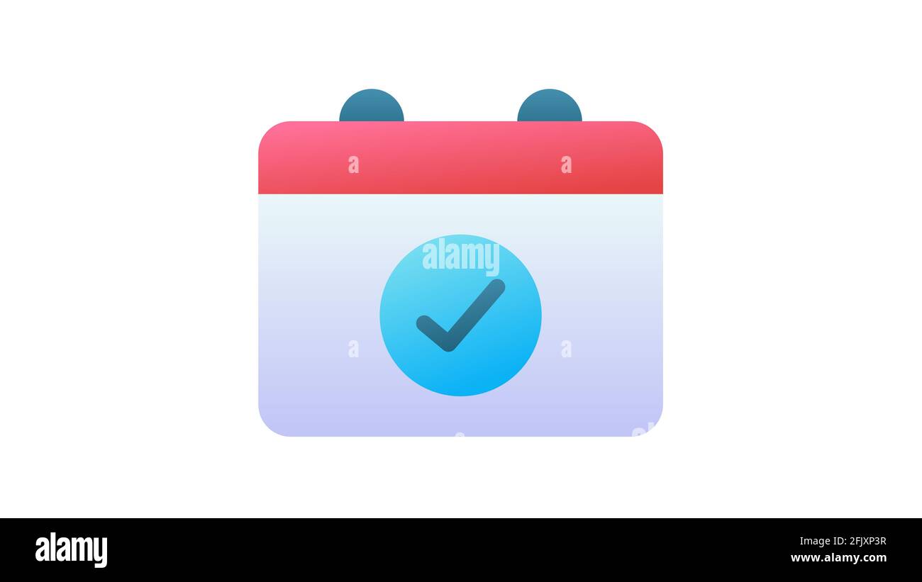 schedule complete finish single isolated icon with single isolated icon ...