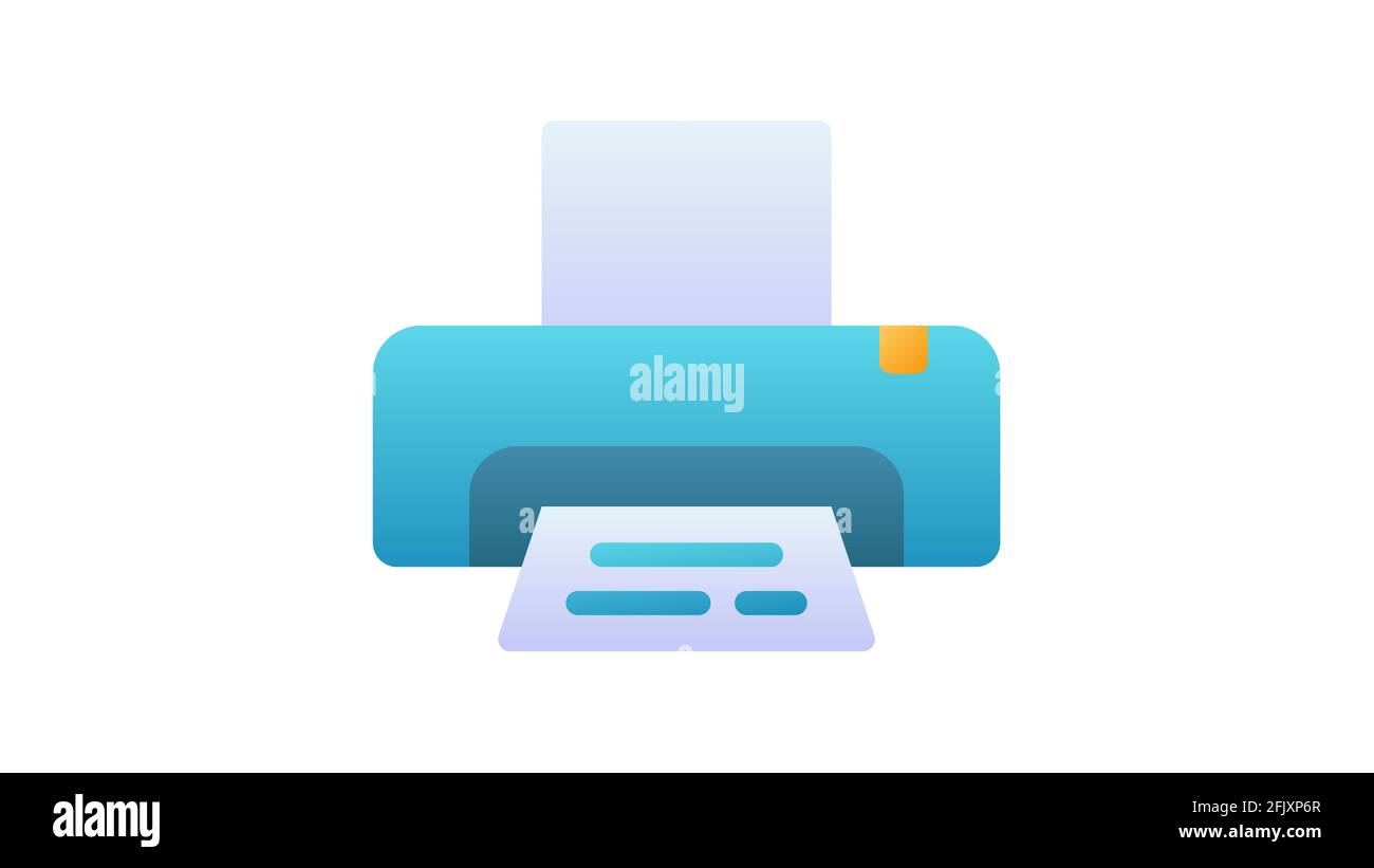 printer office print single isolated icon with single isolated icon ...