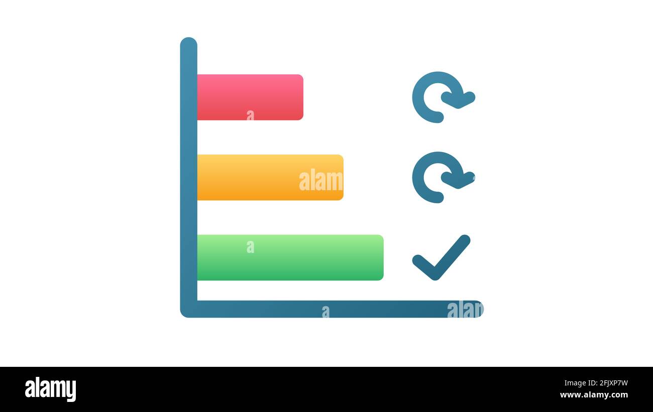 horizontal bar progress single isolated icon with single isolated icon ...