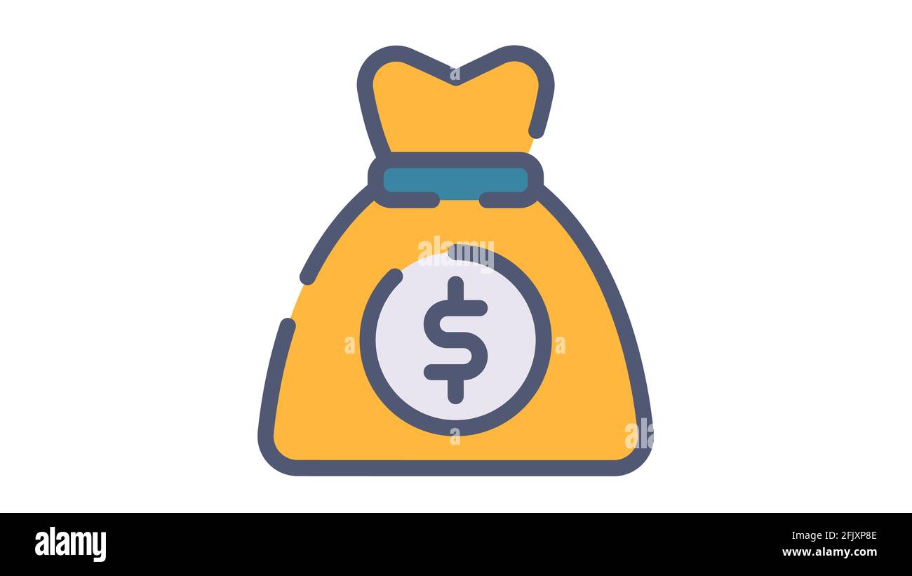 grab bag wealth single isolated icon with single isolated icon with ...