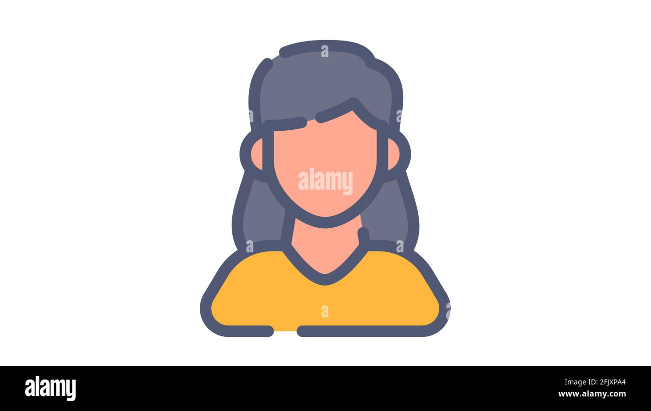 person woman user single isolated icon with single isolated icon with ...