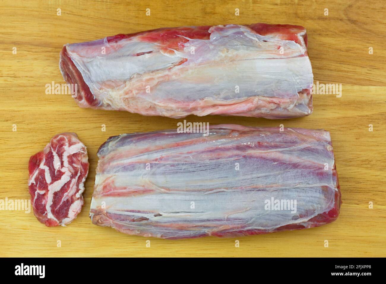 Butcher meat beef leg cow hi-res stock photography and images - Alamy