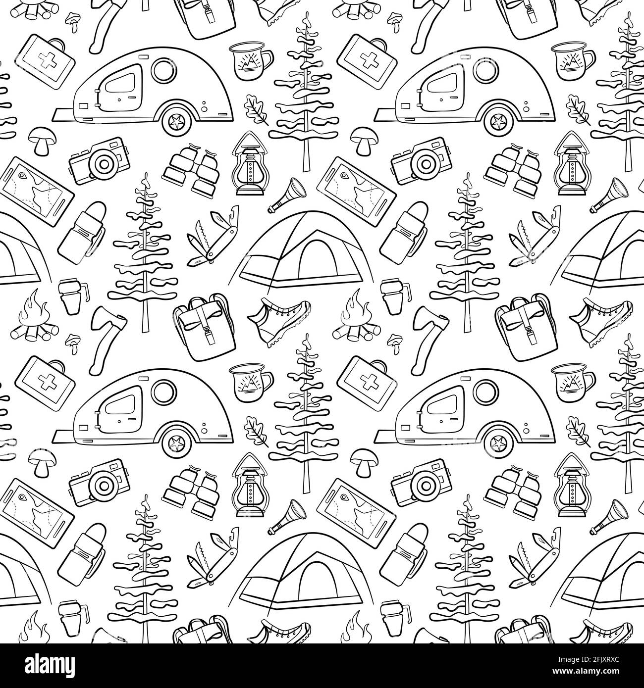 Drawing caravan Cut Out Stock Images & Pictures - Alamy