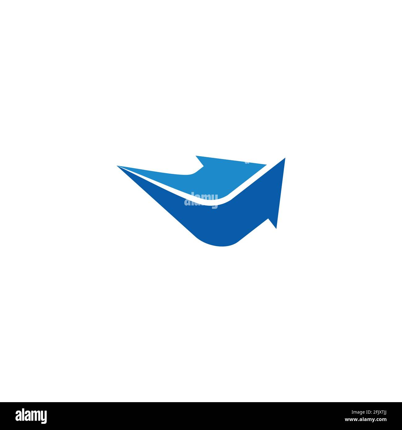 blue motion arrows up geometric logo vector Stock Vector Image & Art ...