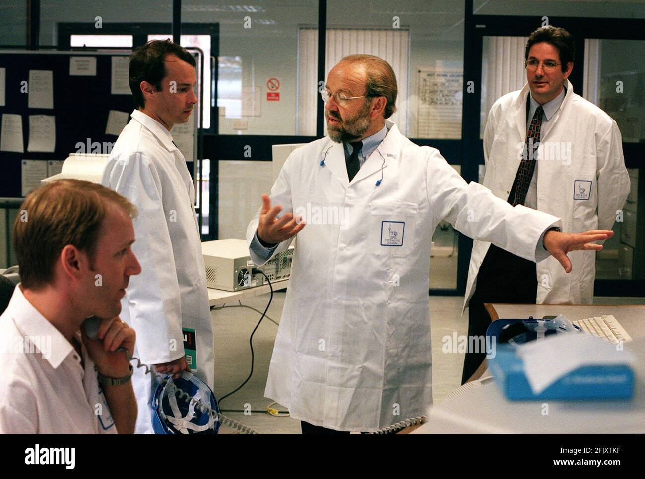 Larry Pillard Chief Executive of Tate & Lyle talking with staff in ...