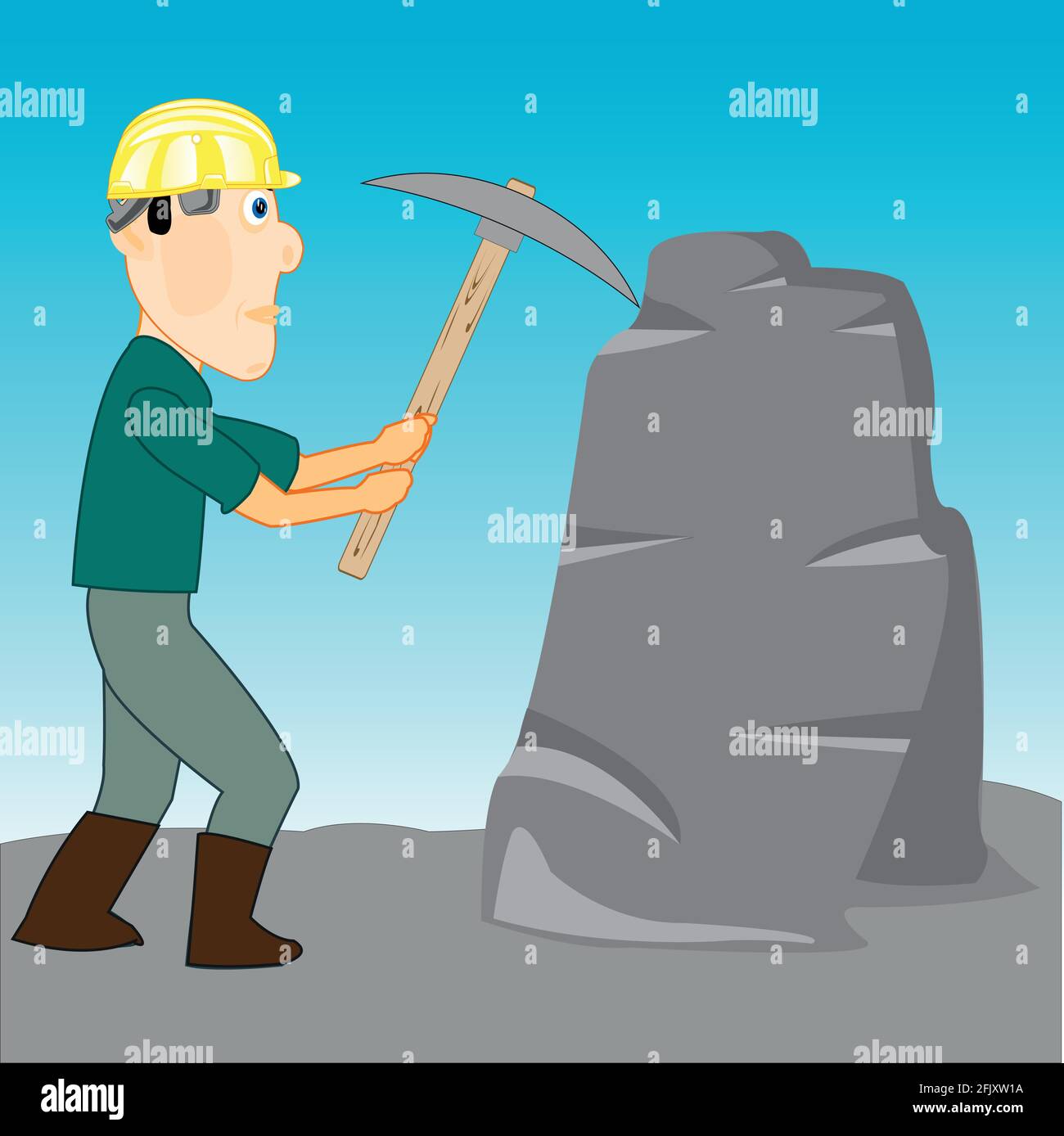 Use stone tools Stock Vector Images - Alamy