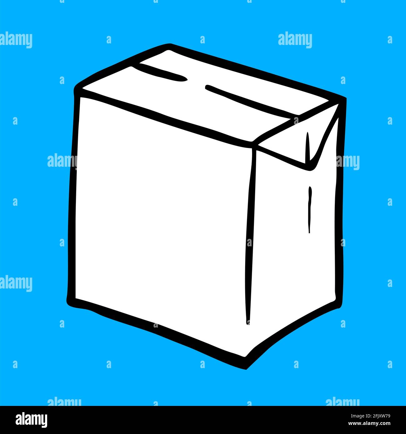 white milk box draw Stock Vector Image & Art - Alamy