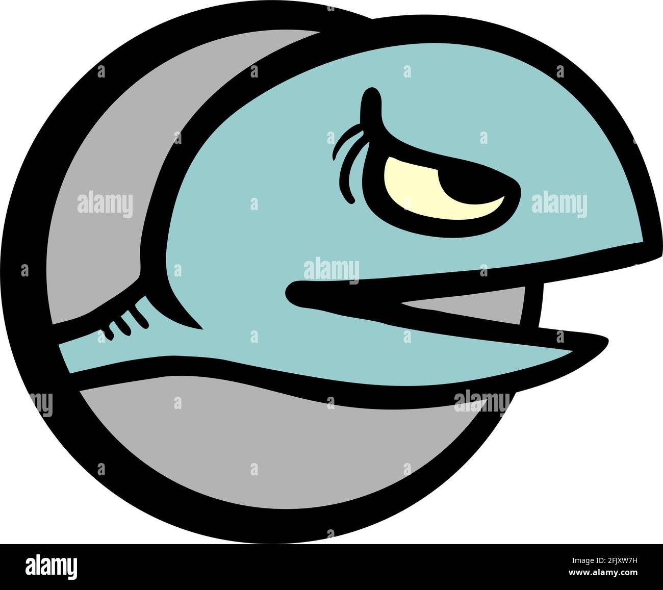 Round face animal Stock Vector Images - Alamy