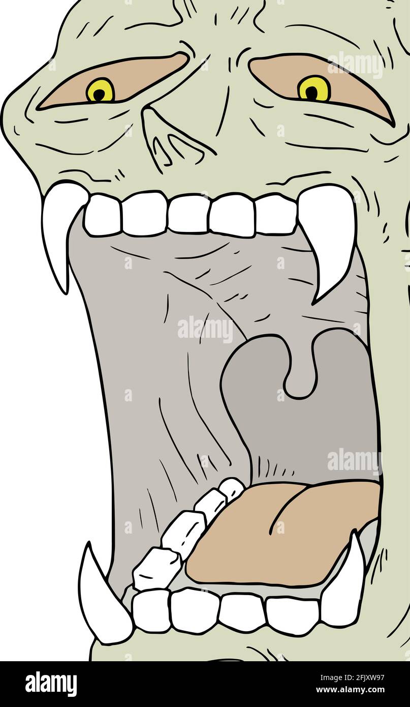 Face terror cartoon hi-res stock photography and images - Alamy