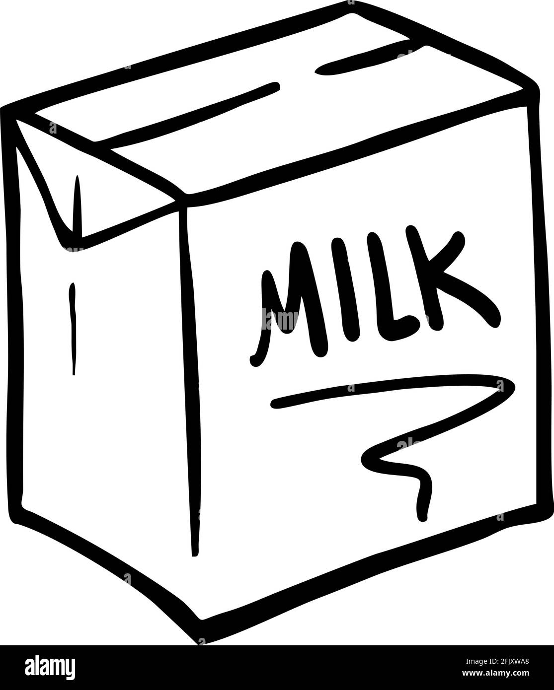 Milk box illustration Stock Vector Image & Art - Alamy