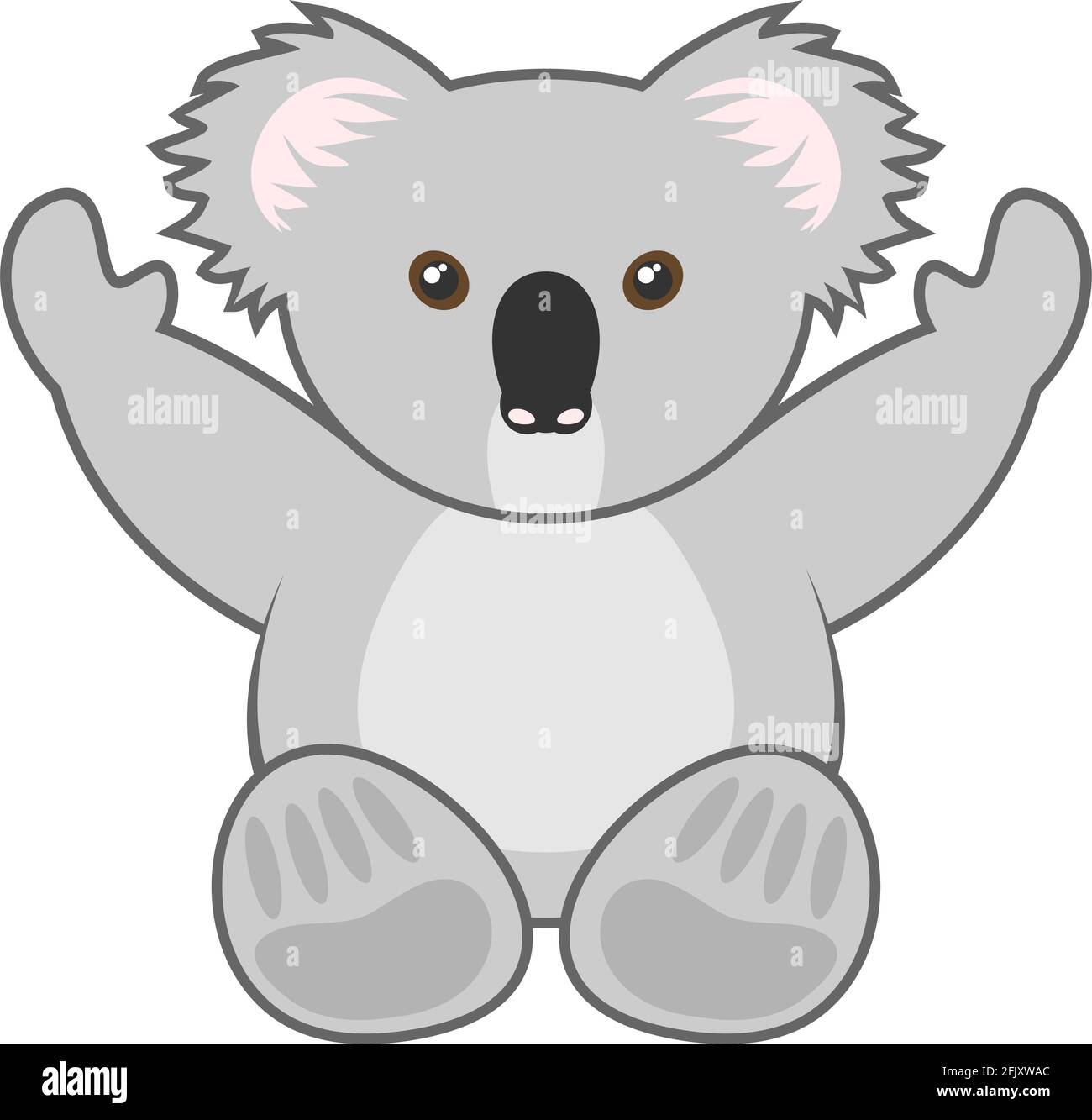 Cute cartoon koala lazy Stock Vector Images - Alamy