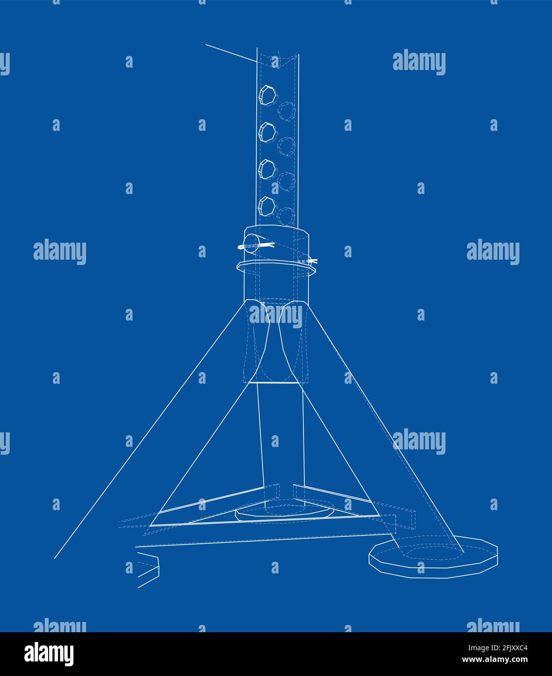 Axle stand isolated. Vector Stock Vector Image & Art - Alamy