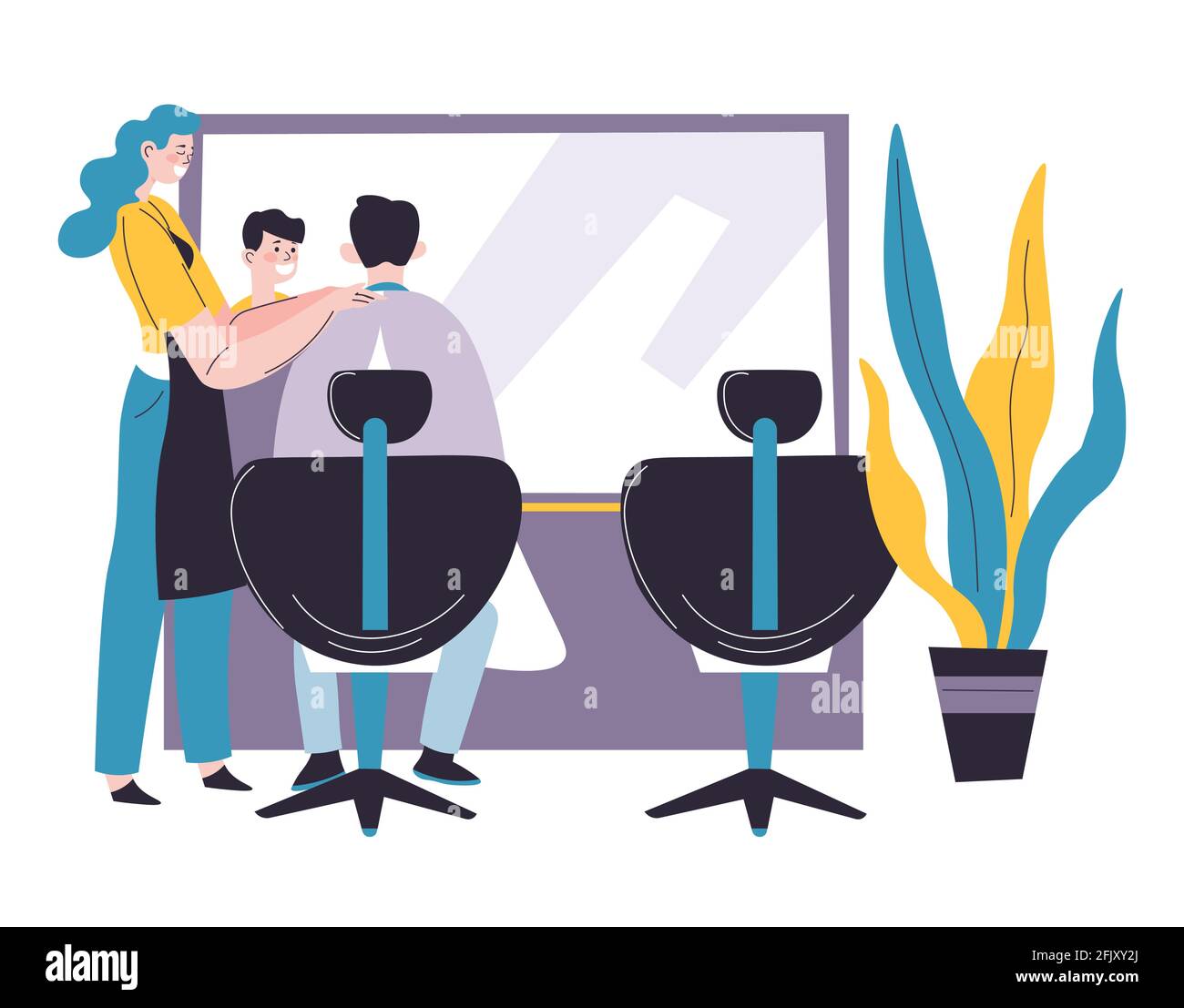 Beautician service Stock Vector Images - Alamy