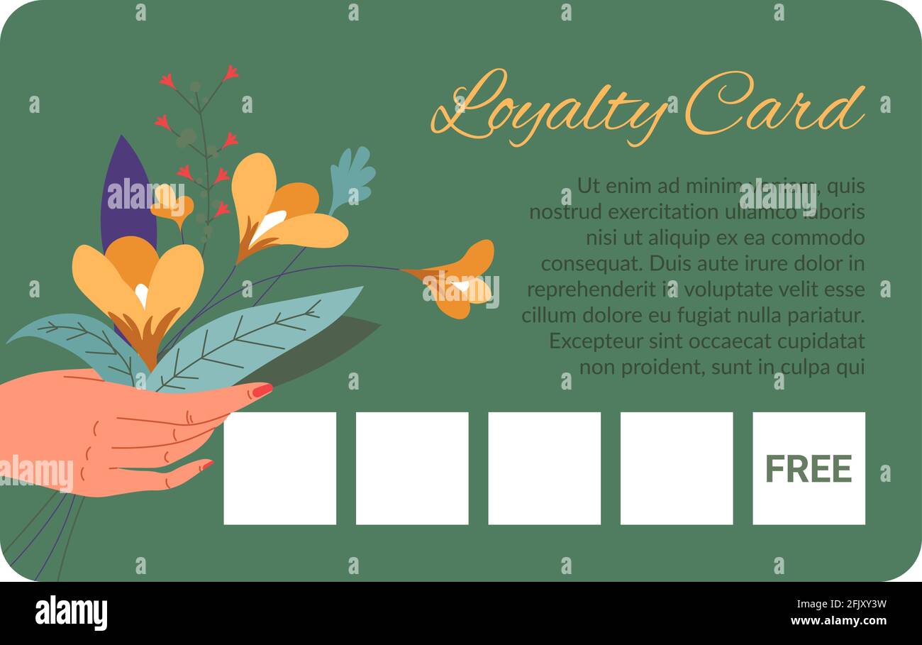 Store loyalty card Stock Vector Images - Alamy