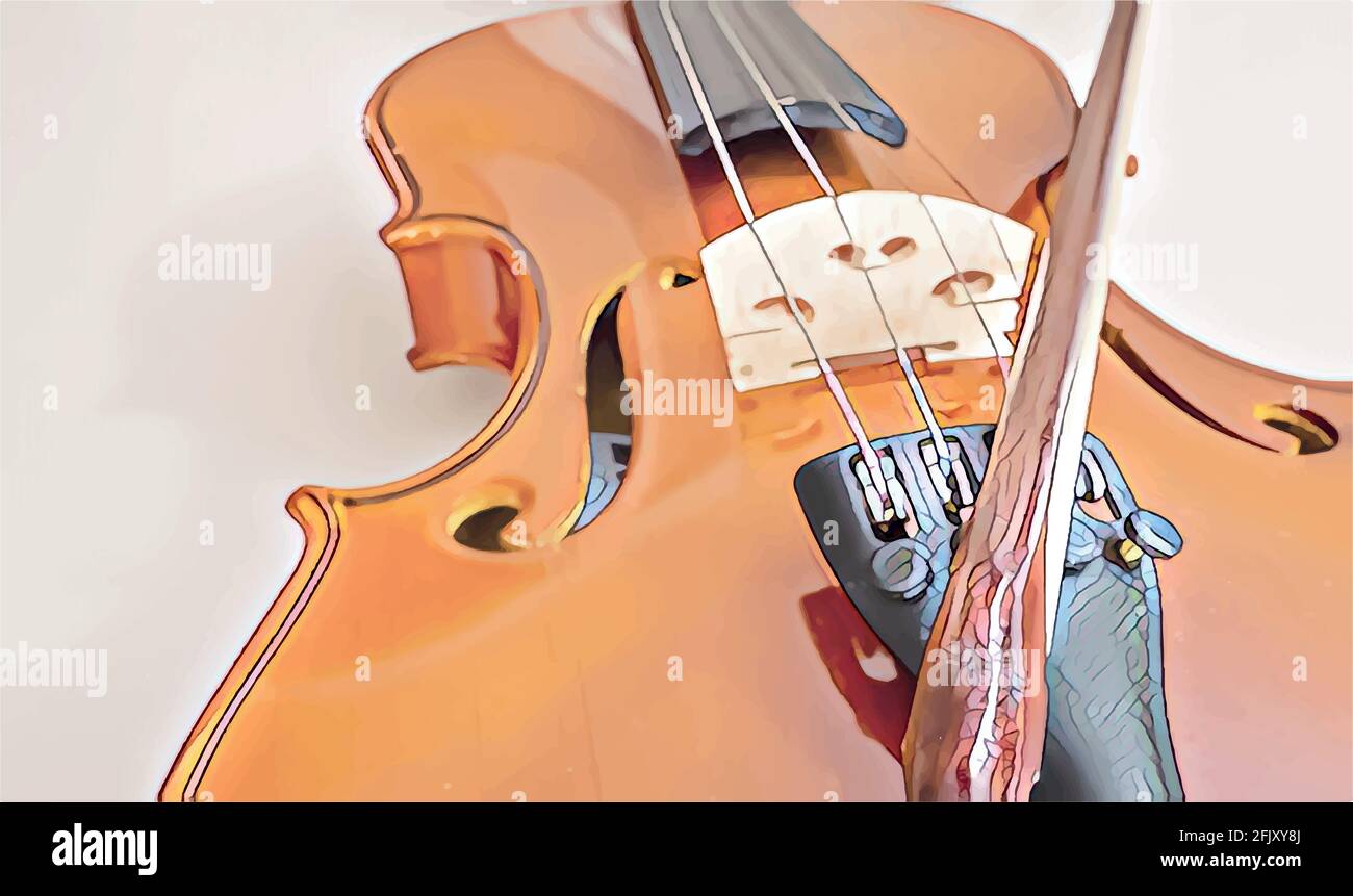 Violin fiddle player Stock Vector Images - Alamy