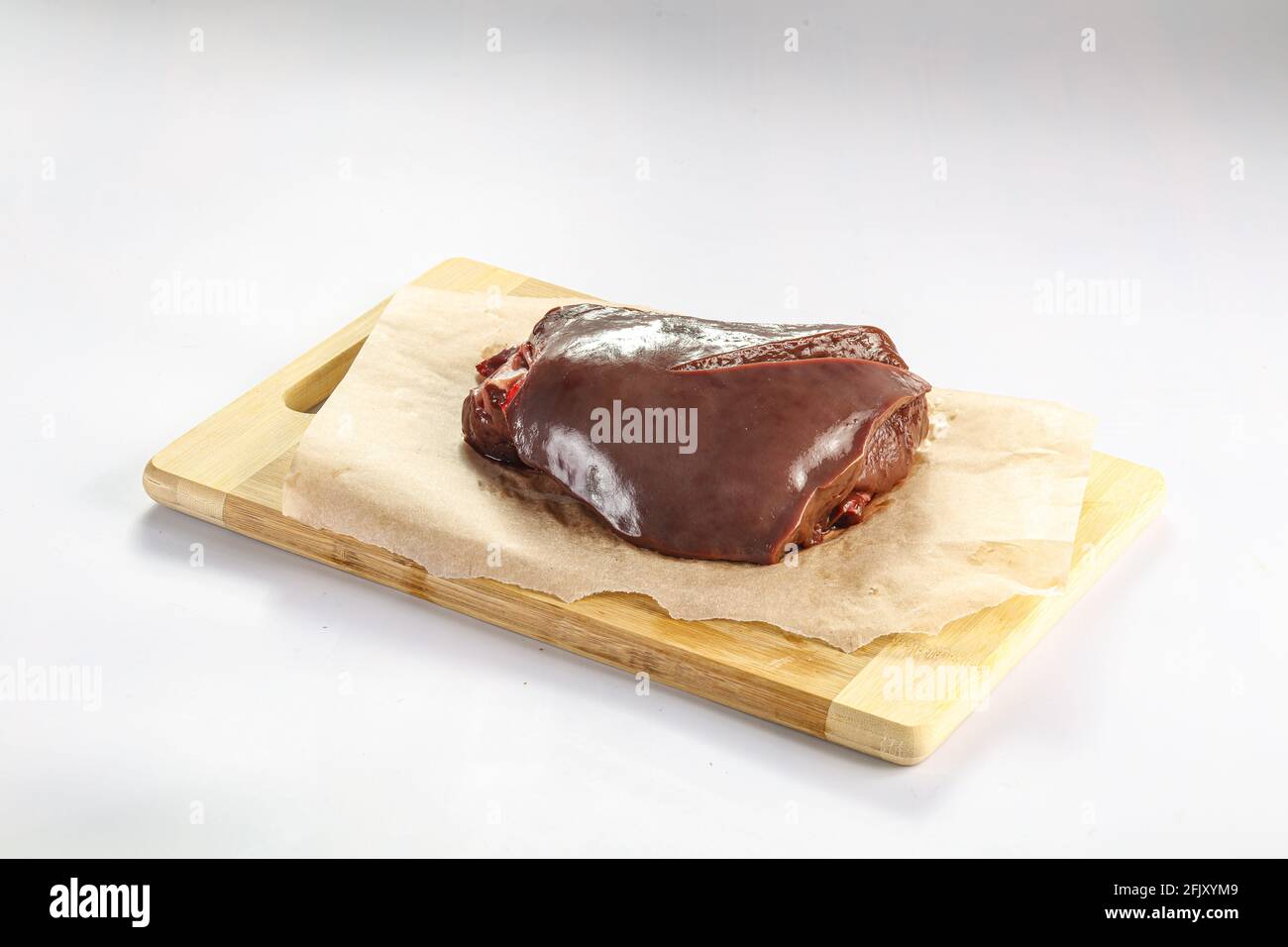 Raw lamb liver isolated for cooking Stock Photo - Alamy