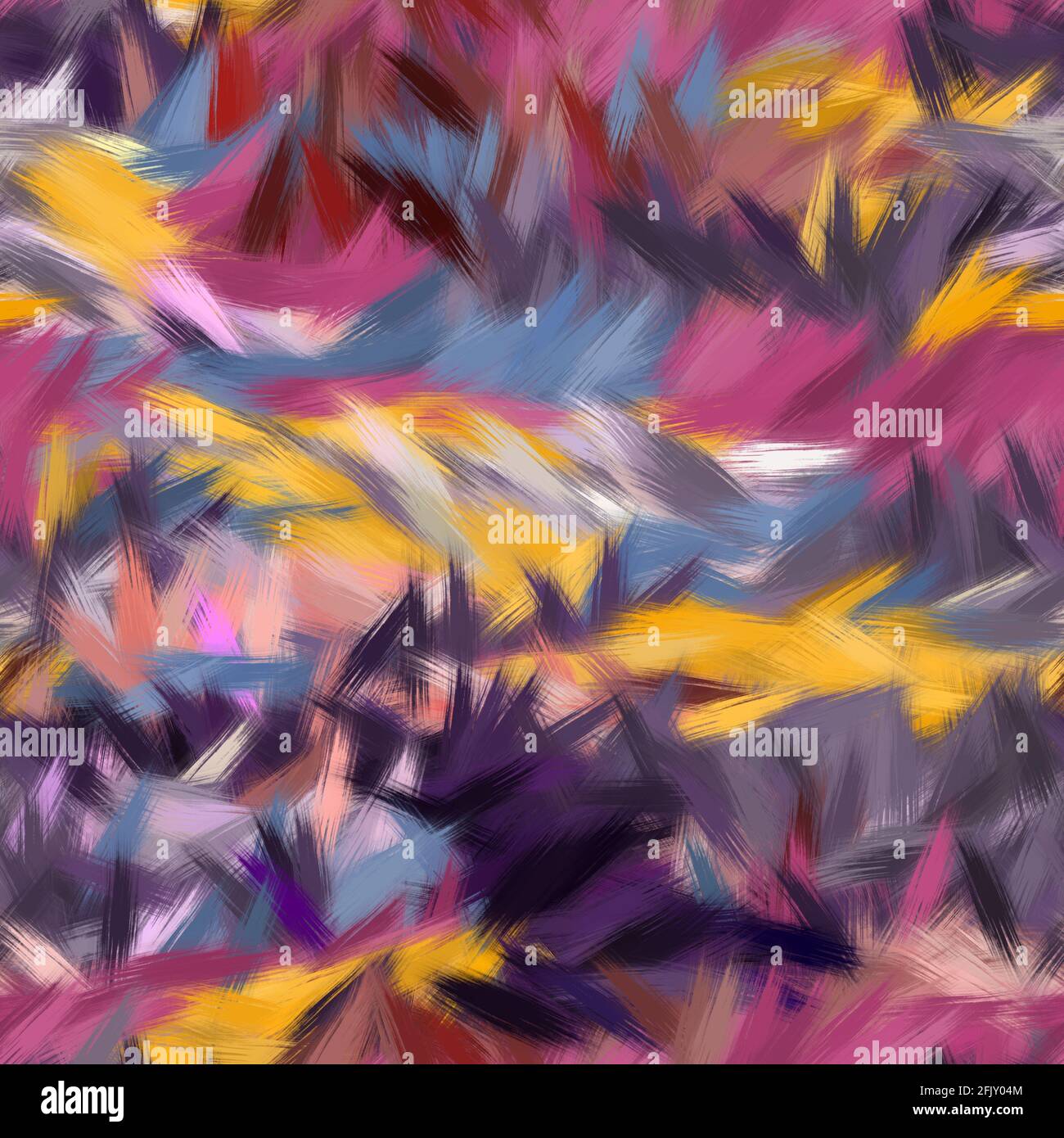 Seamless faux digital paint stroke pattern print Stock Photo - Alamy