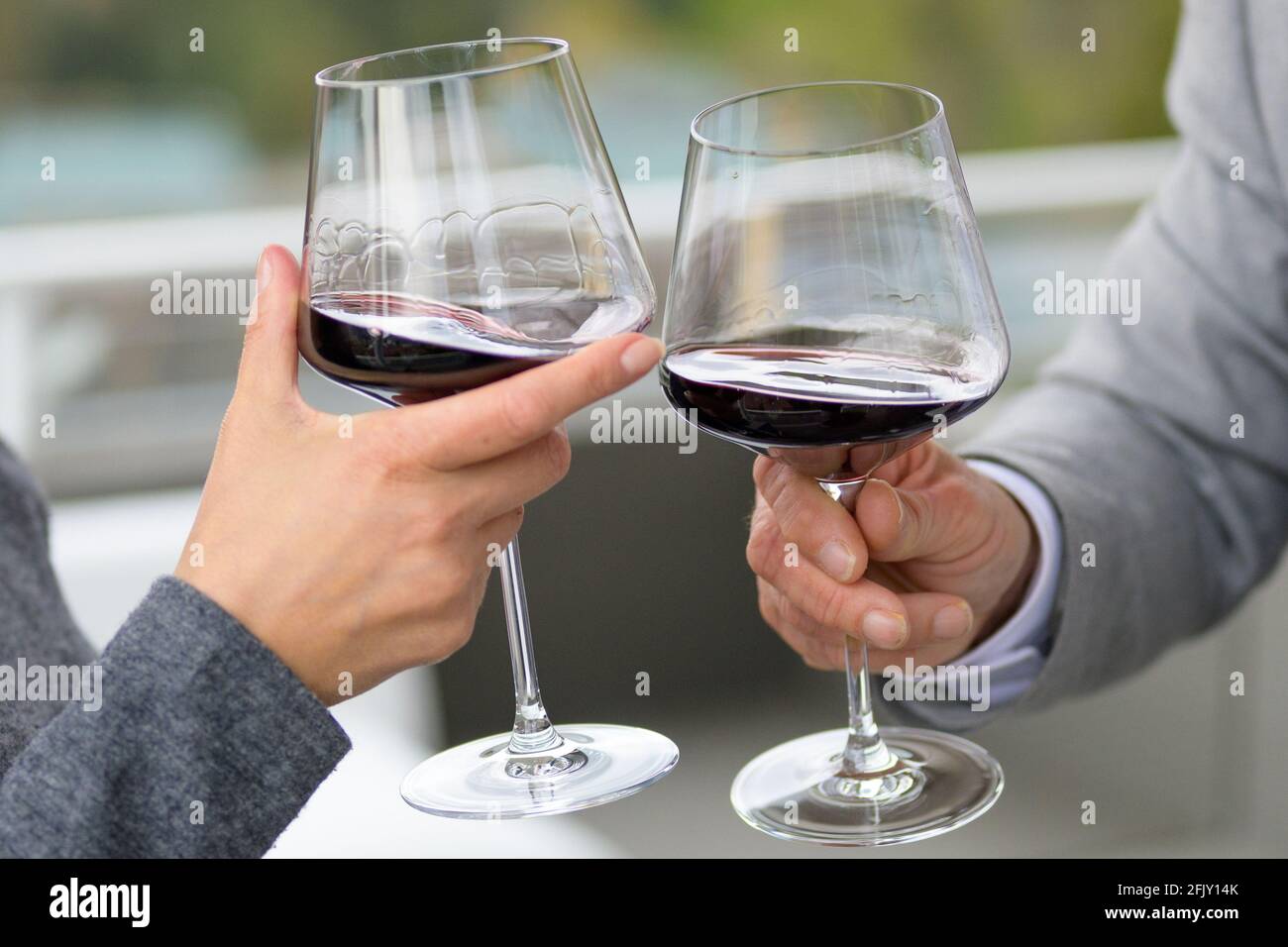 Woman man hands clinking hi-res stock photography and images - Alamy
