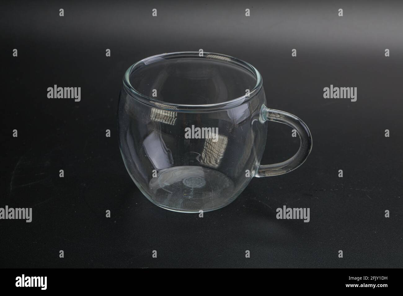 Empty glass cup for drinks isolated Stock Photo - Alamy