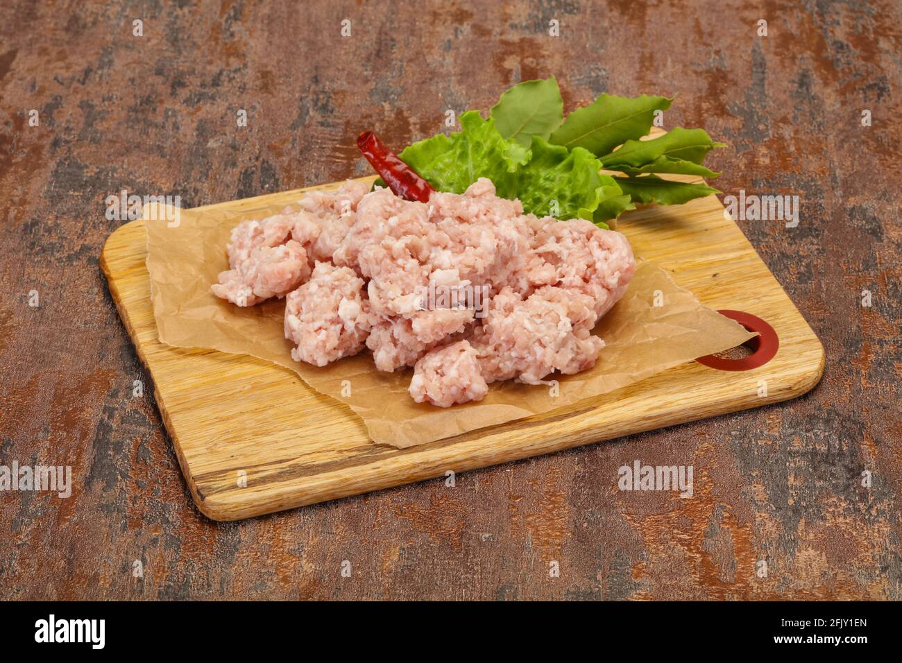 Homemade pork minced meat ready for cooking Stock Photo - Alamy