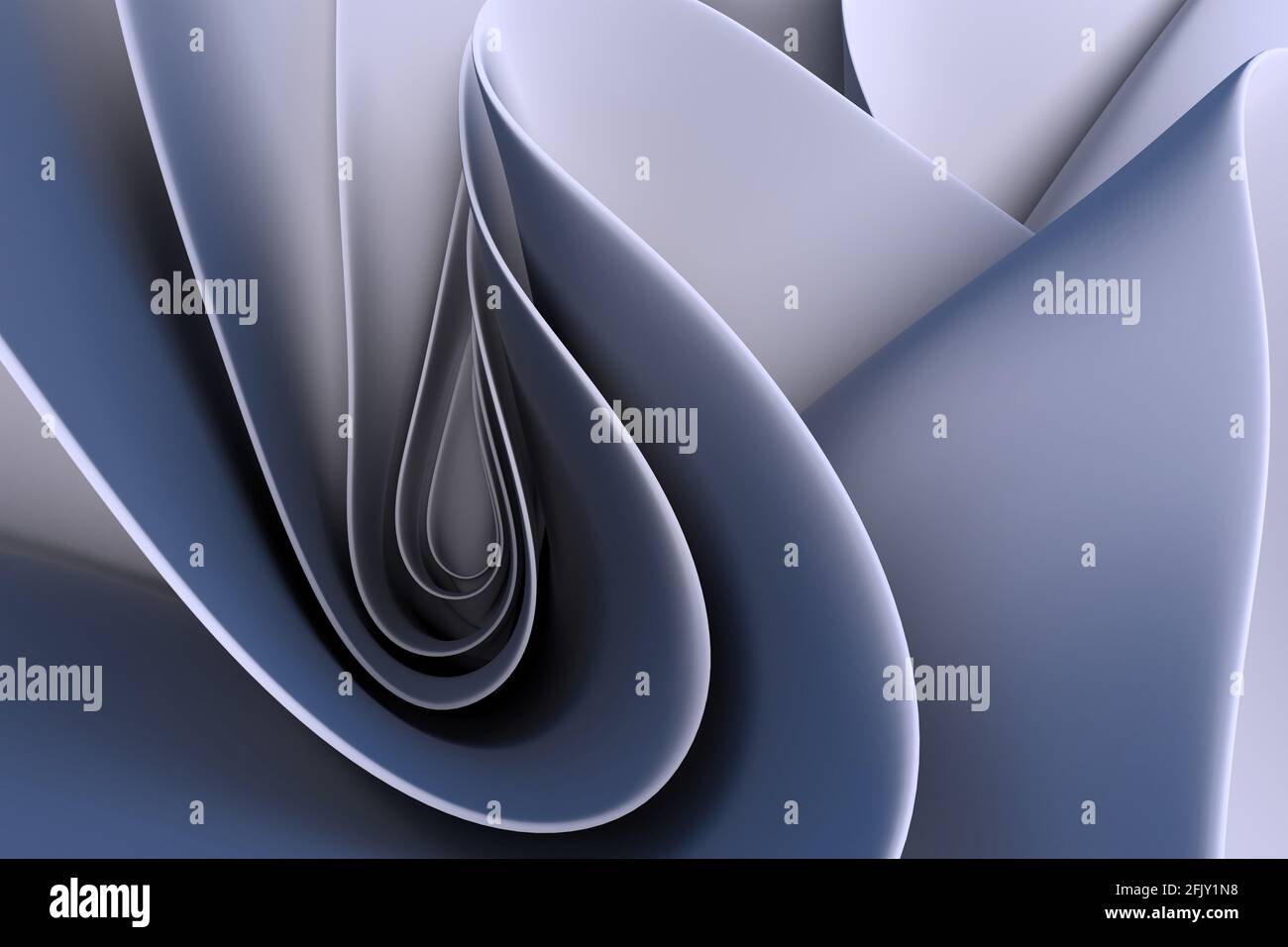 Abstract background of wavy shapes. 3d rendering Stock Photo - Alamy