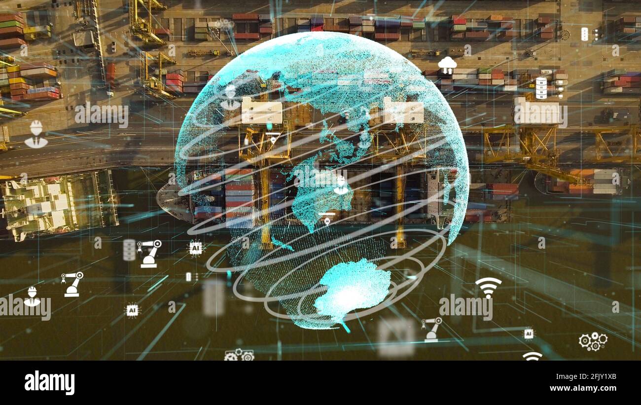 Digital shipping container hi-res stock photography and images - Alamy