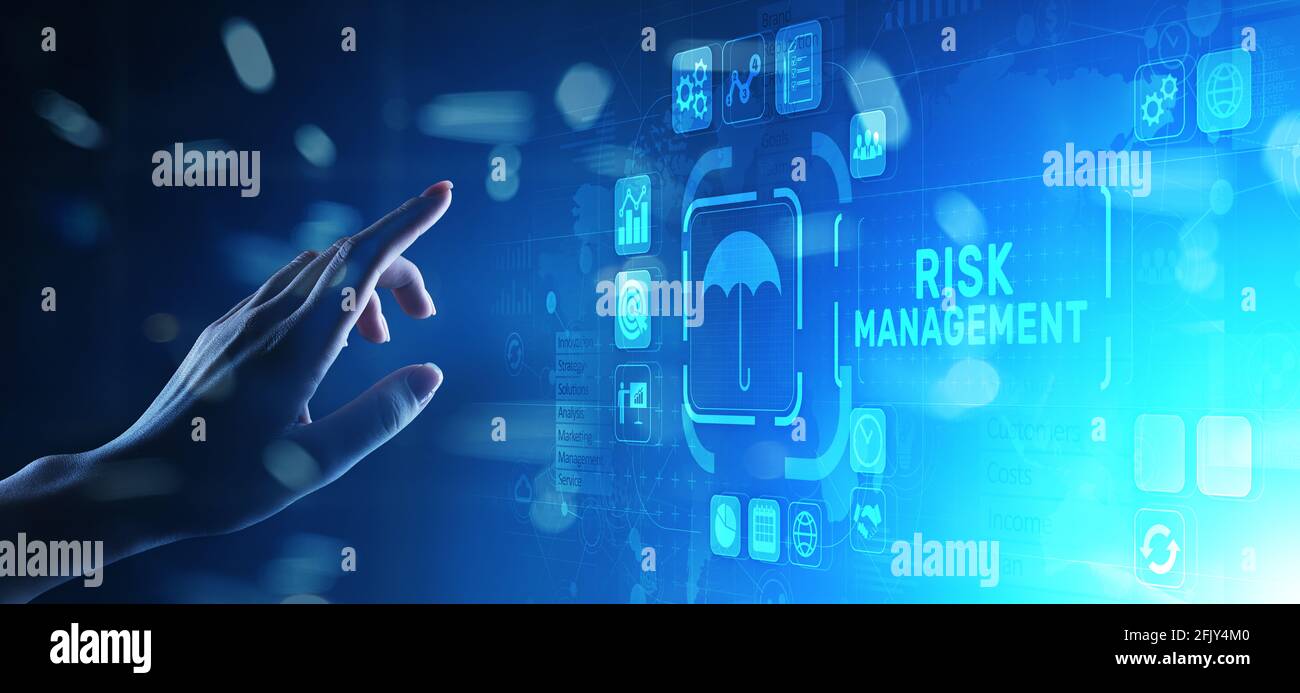 Risk management forecasting evaluation financial business concept on ...