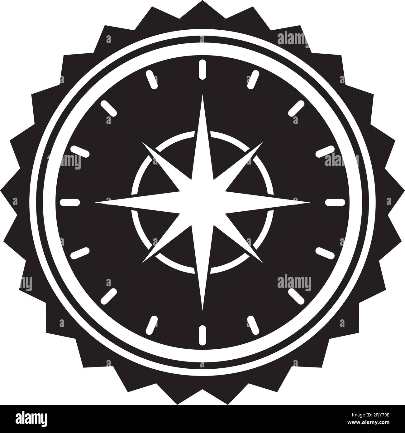 Compass icon logo design vector template Stock Vector Image & Art - Alamy