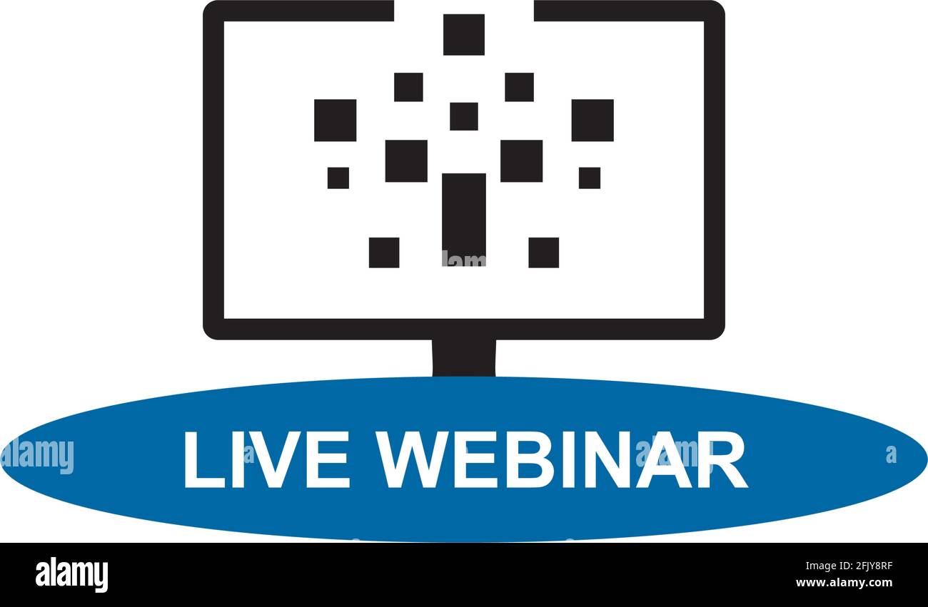 Webinar live logo design vector template Stock Vector Image & Art - Alamy