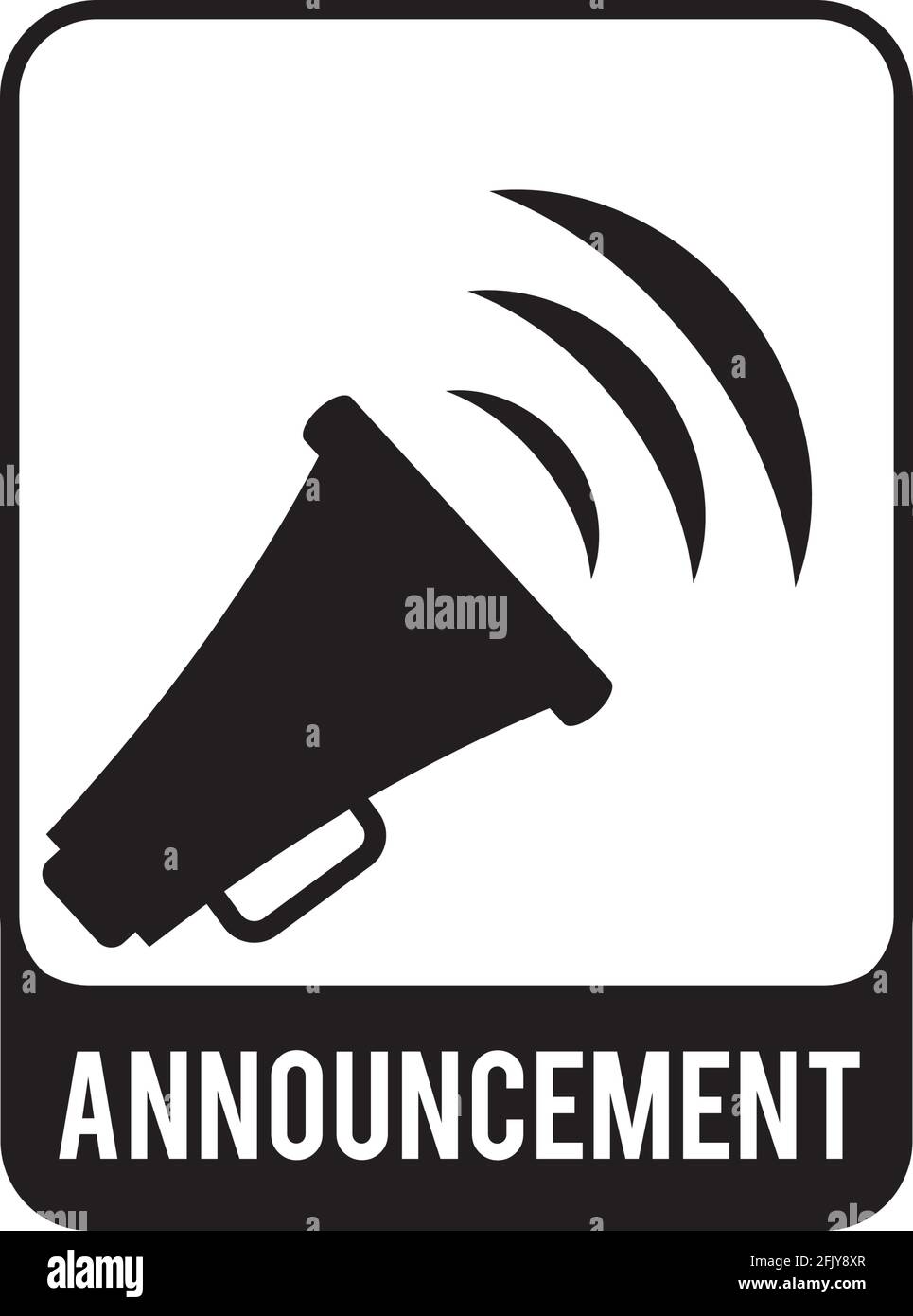 Announcement logo label design vector template Stock Vector Image & Art ...