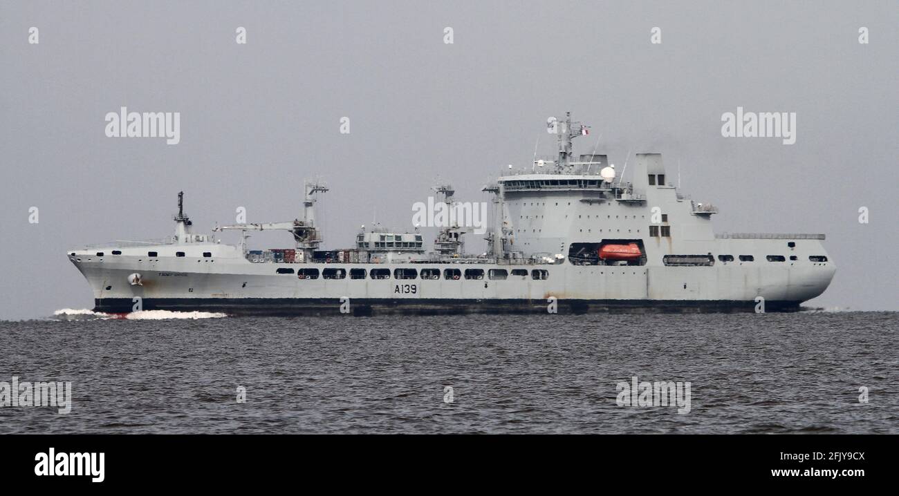 RFA TIDEFORCE AND OTHER SHIPS IN IRISH SEA Stock Photo - Alamy