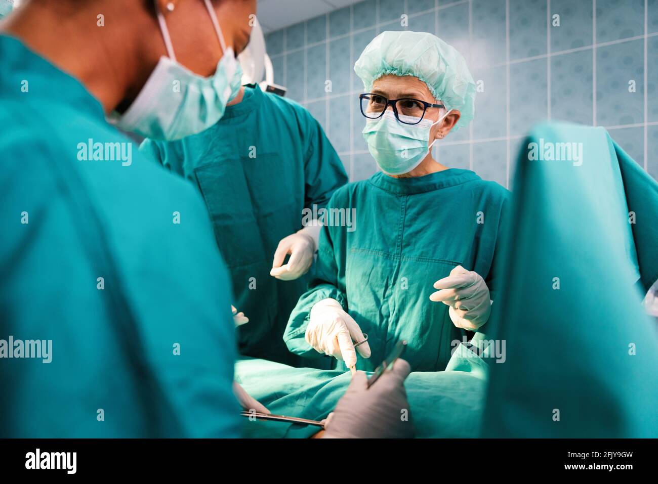Exhausted surgeons at the emergency room as a sign of stress and ...
