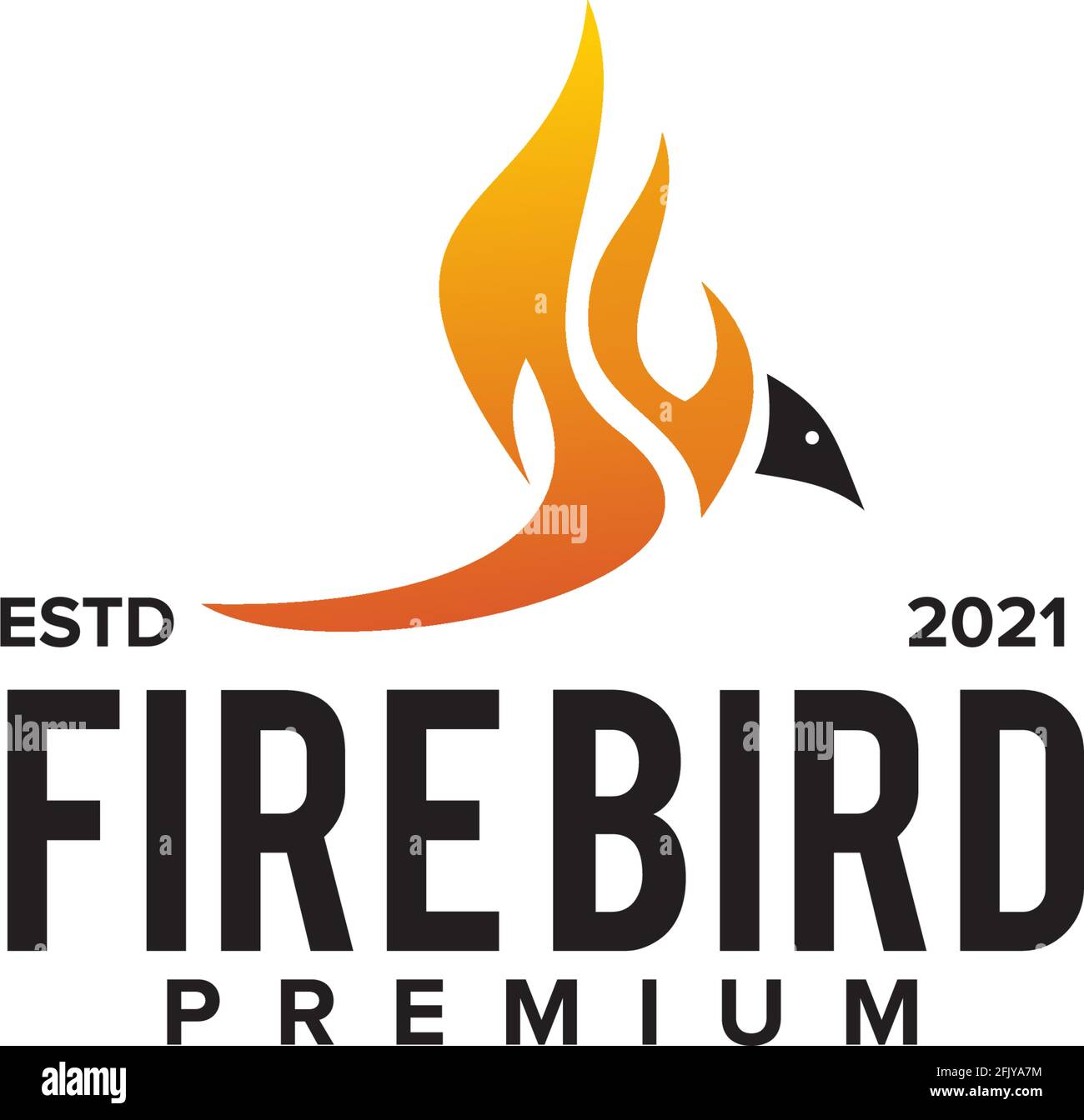 Fire bird logo design vector template Stock Vector Image & Art - Alamy