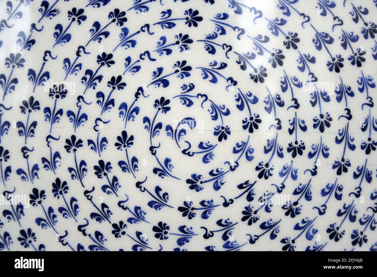 Handmade tile design with floral pattern Stock Photo - Alamy