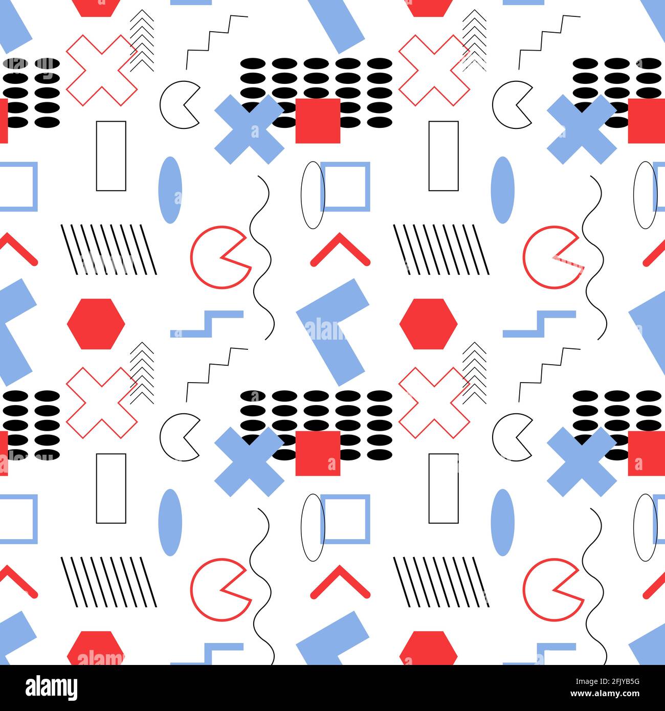 Geometric vector pattern with red and white Stock Vector Image & Art ...