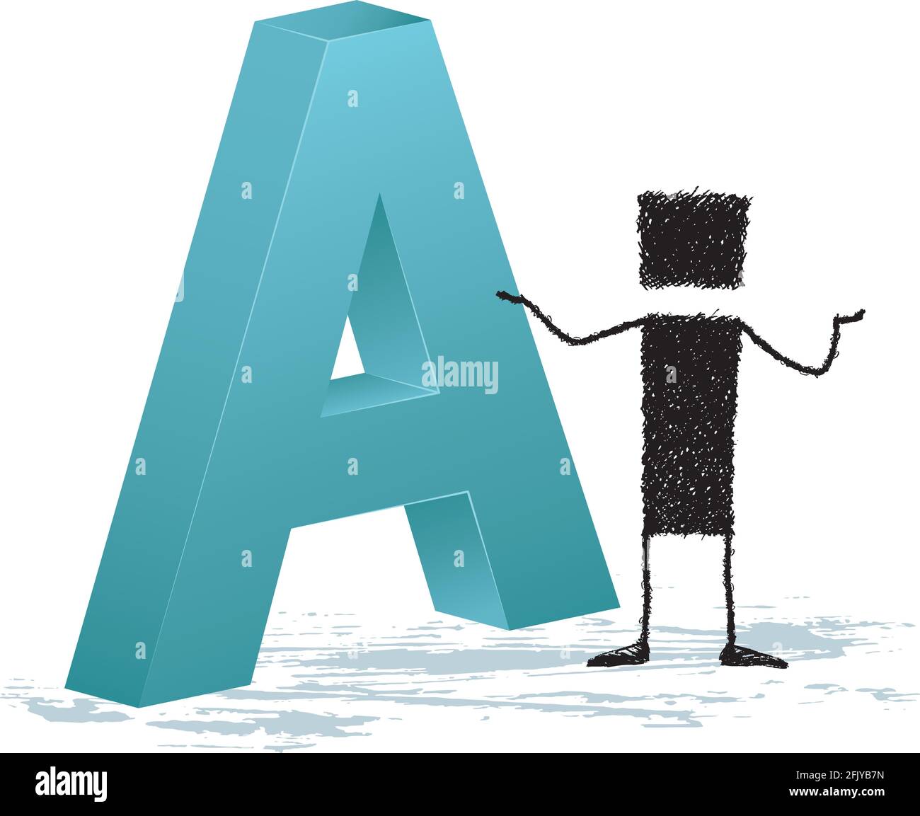 Stick figure drawing graph hi-res stock photography and images - Alamy