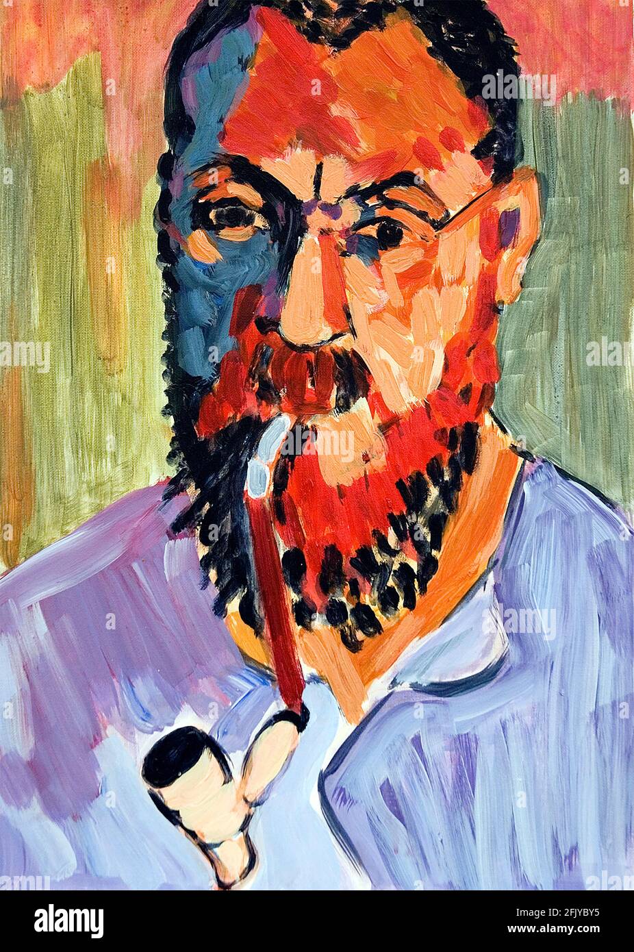 Man with Pipe Stock Photo - Alamy