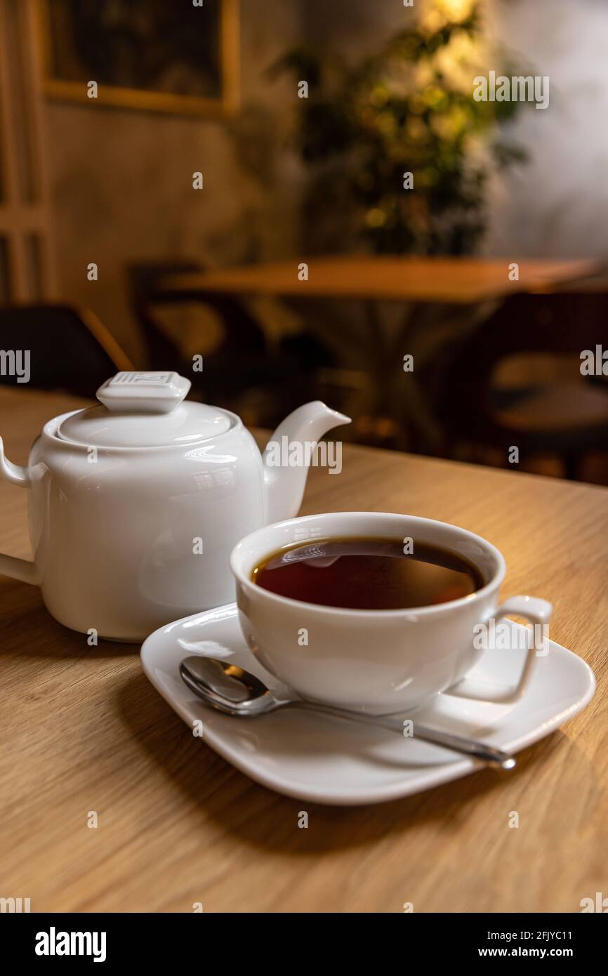 Plate cup saucer teapot hi-res stock photography and images - Alamy