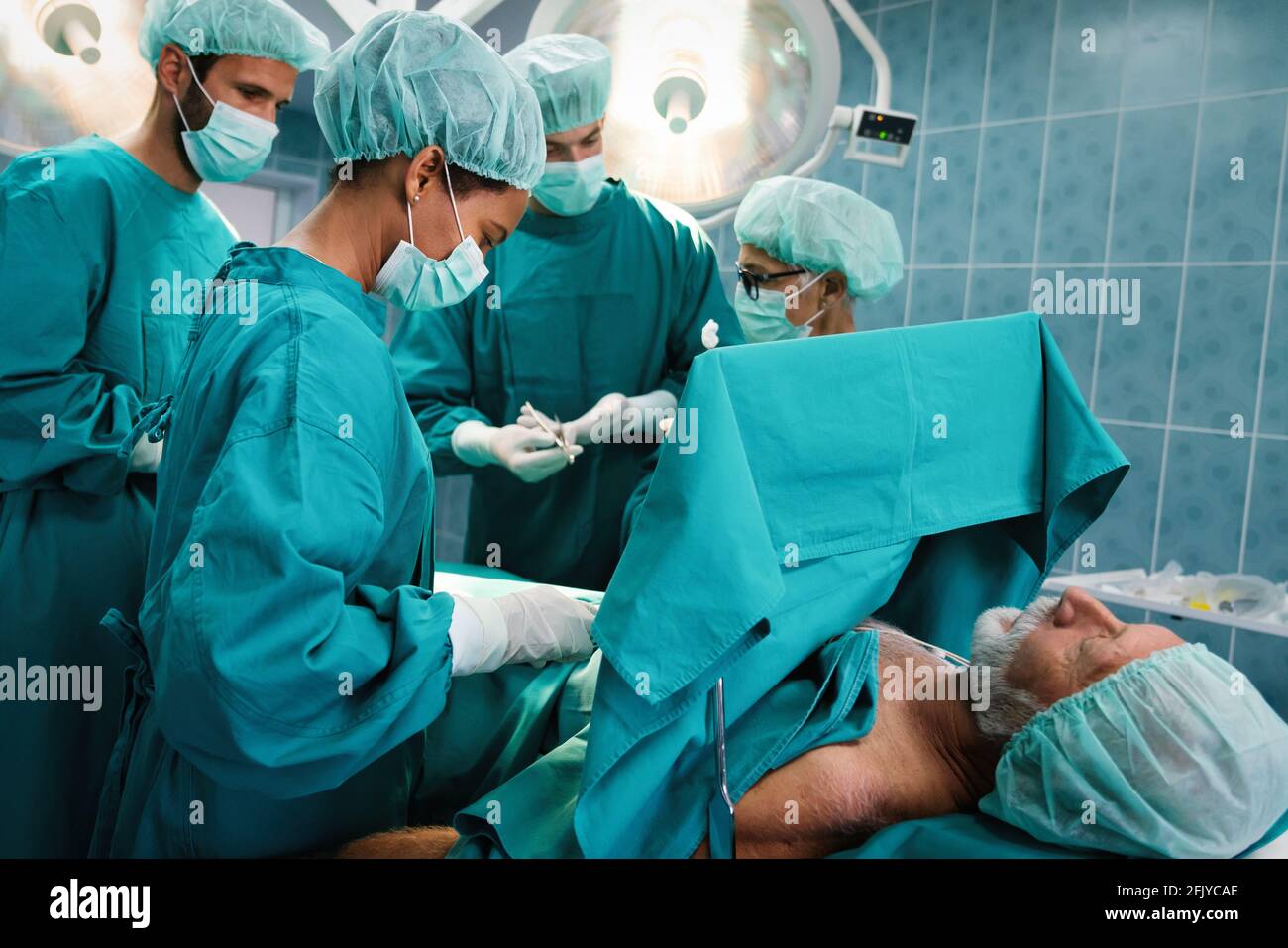 Hospital medical surgery team is ready for the operation Stock Photo ...
