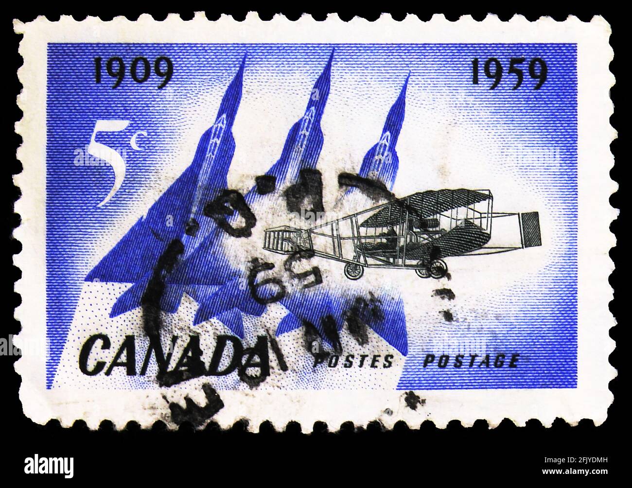 MOSCOW, RUSSIA - SEPTEMBER 27, 2019: Postage stamp printed in Canada ...