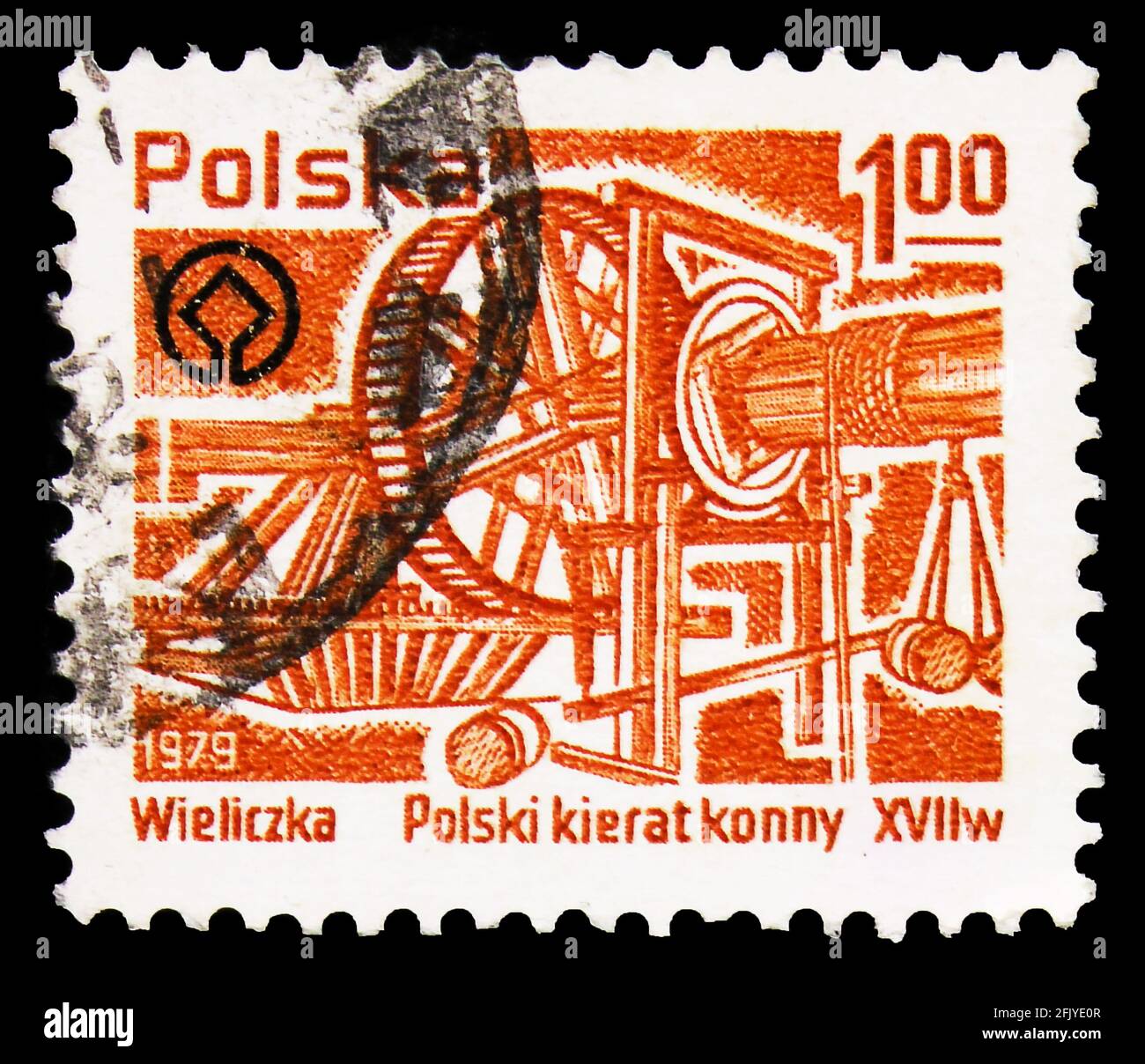 MOSCOW, RUSSIA - SEPTEMBER 27, 2019: Postage stamp printed in Poland ...