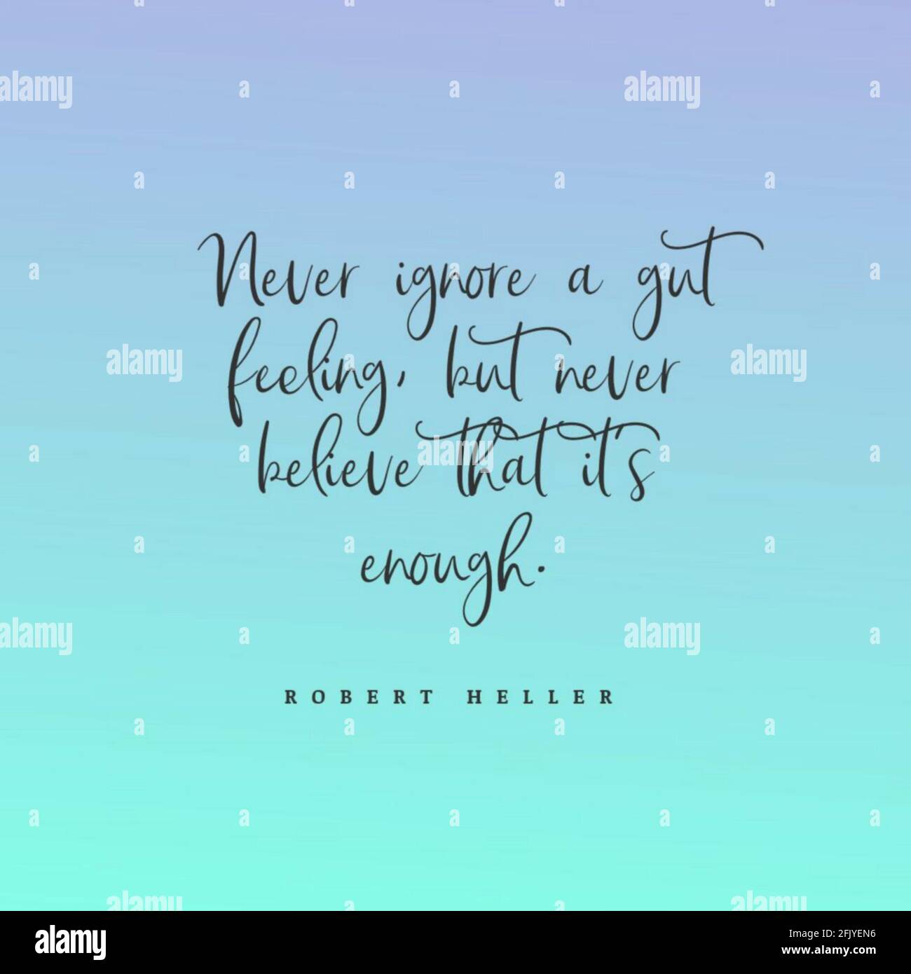 Interesting quote about feelings and emotions on a bright blue ...