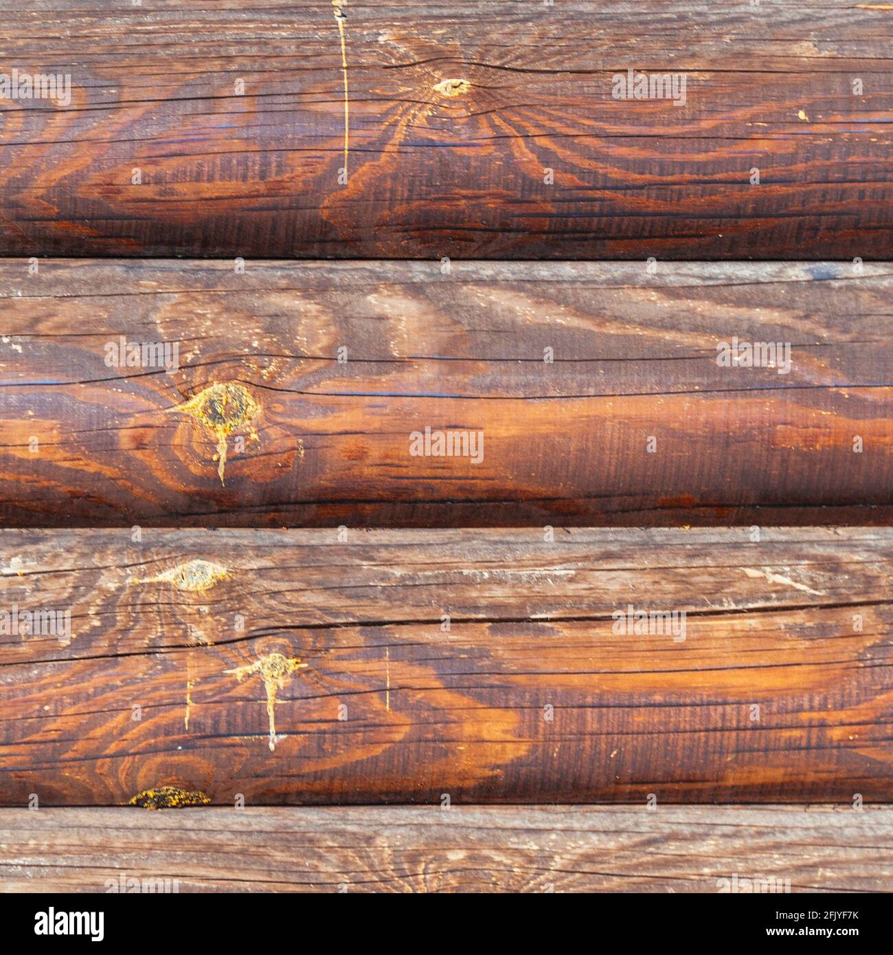 Horizontal Log wall texture for background Stock Photo - Alamy