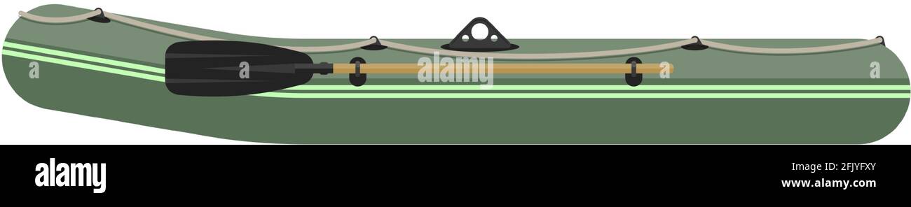 Inflatable rubber boat for fishing vector isolated on white Stock ...