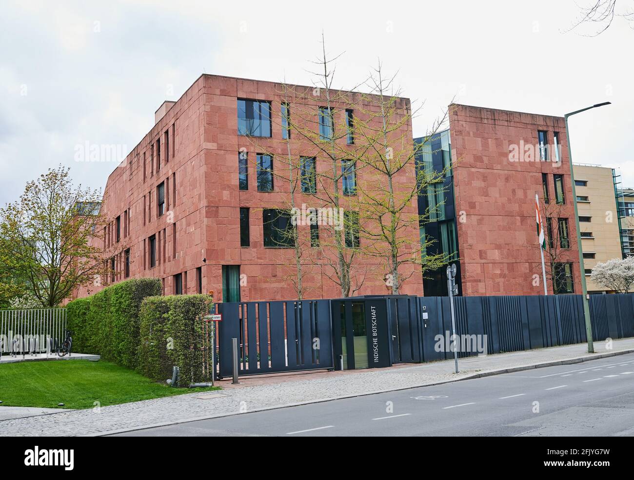 Berlin, Germany. 26th Apr, 2021. The Indian Embassy in Berlin is ...