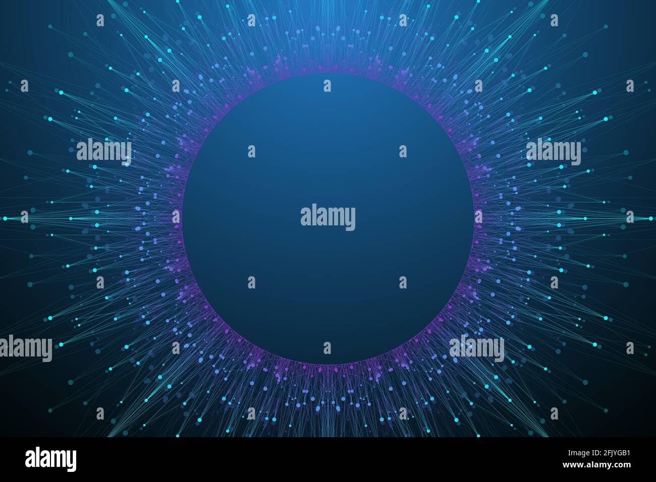 Big data visualization. Geometric abstract background visual ...