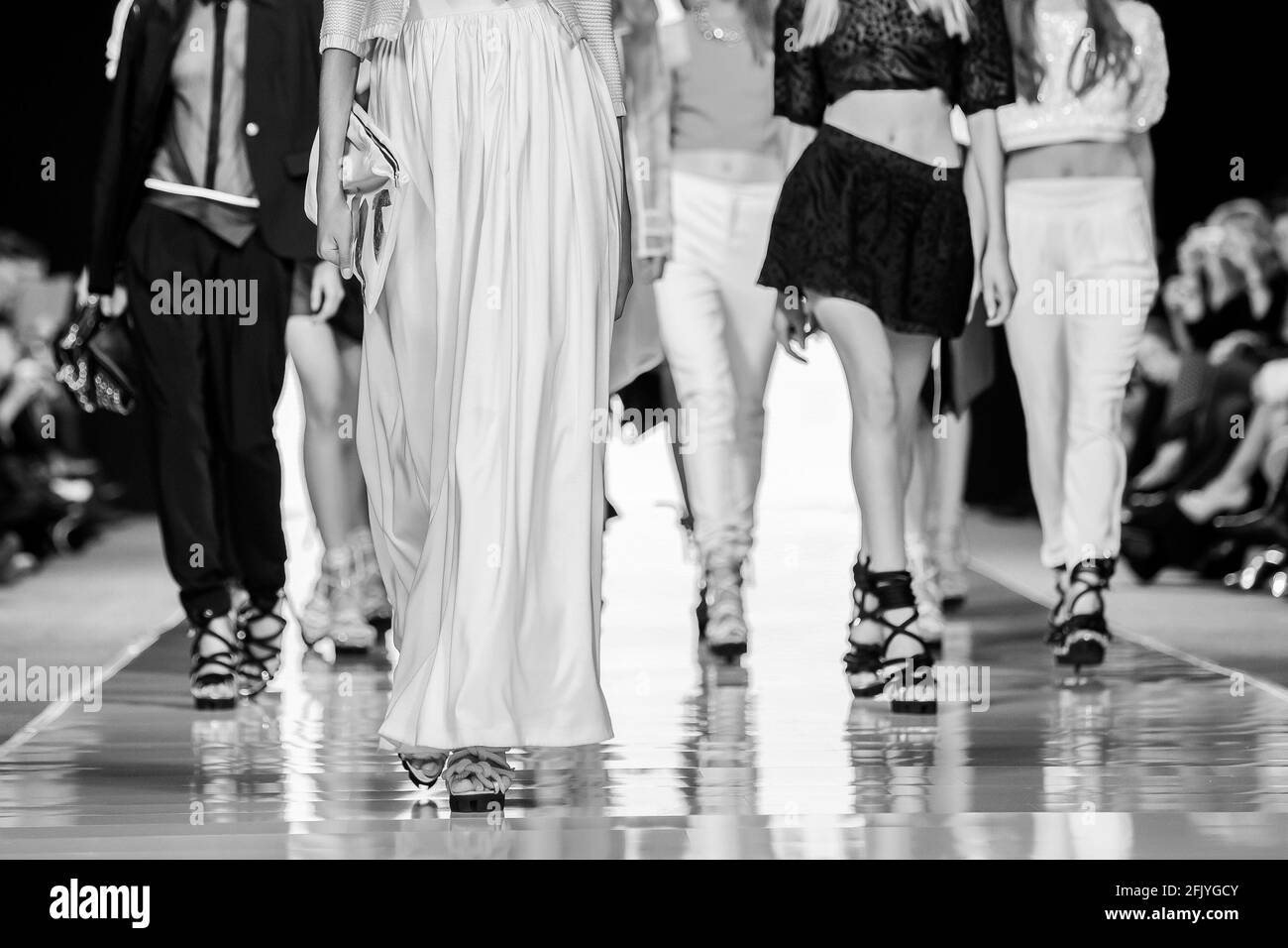Models walking fashion show finale. Fashion Show, Catwalk Runway Event ...