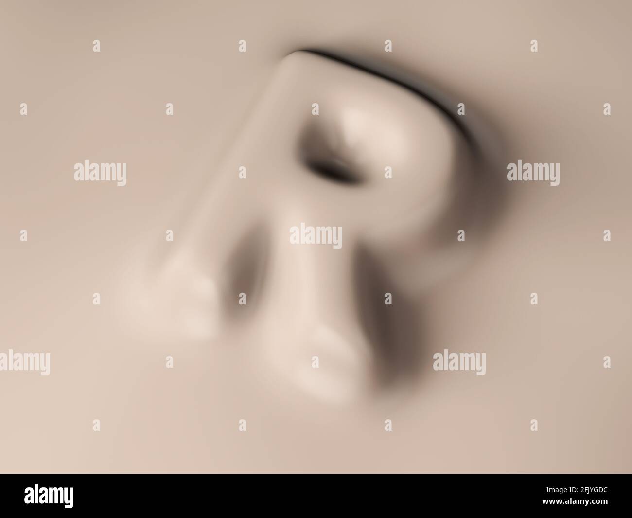 Wax letter R background. 3d illustration Stock Photo - Alamy