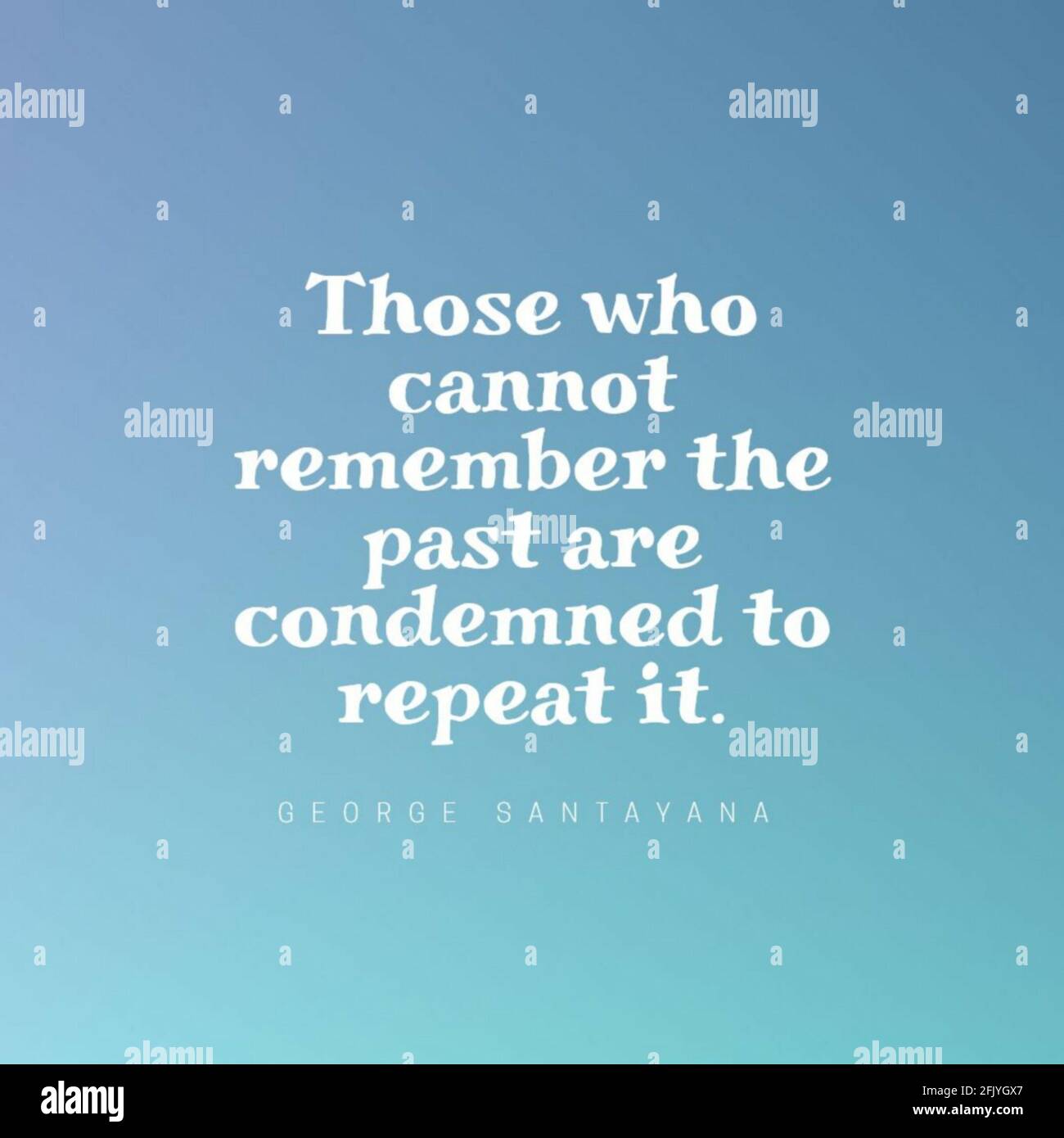 Witty quote about the importance of remembering the past on a bright ...