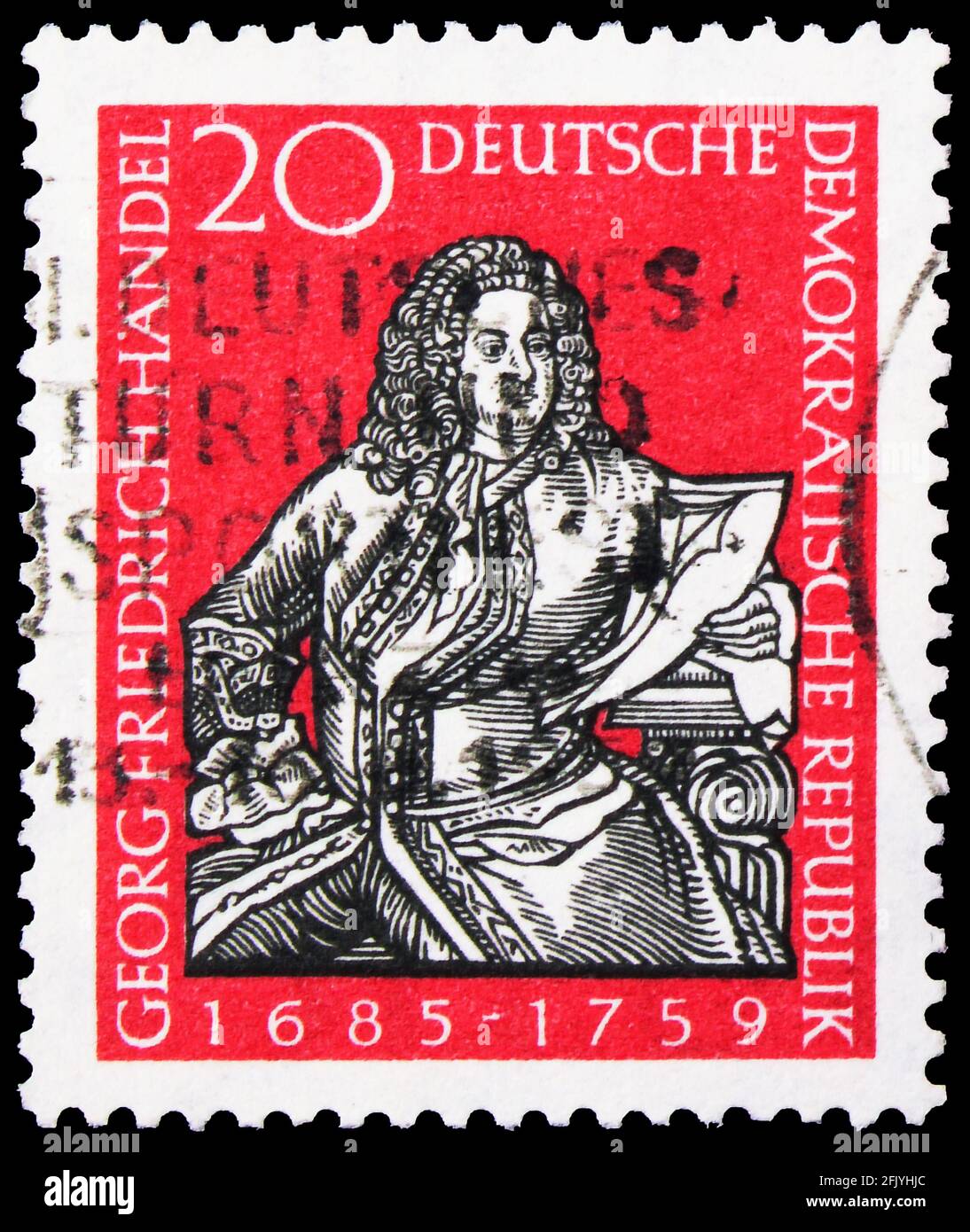 MOSCOW, RUSSIA - SEPTEMBER 27, 2019: Postage stamp printed in Germany ...